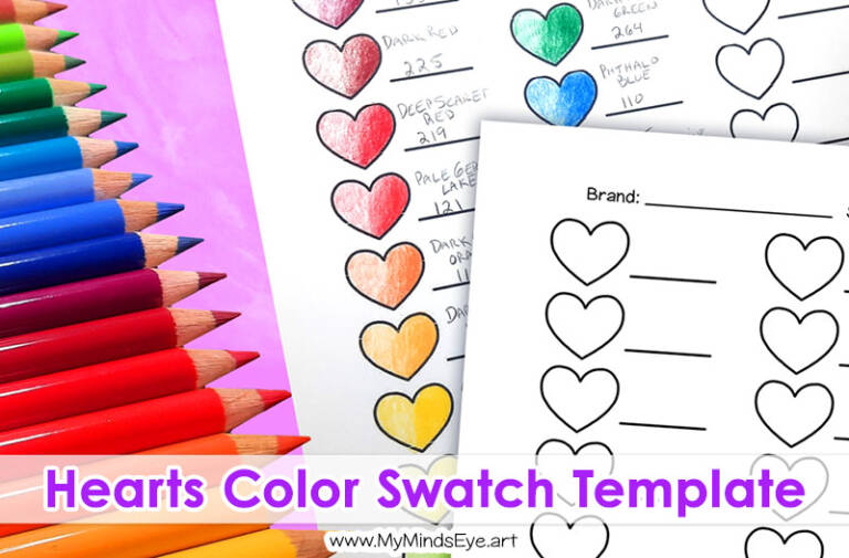 Hearts Color Swatch Sheet (C0074)